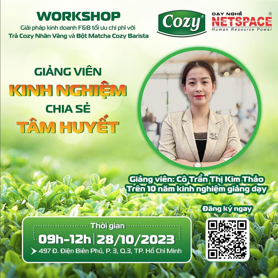 LÀM CHỦ PHA CHẾ - BỨT PHÁ KINH DOANH CÙNG COZY | Dạy nghề Netspace